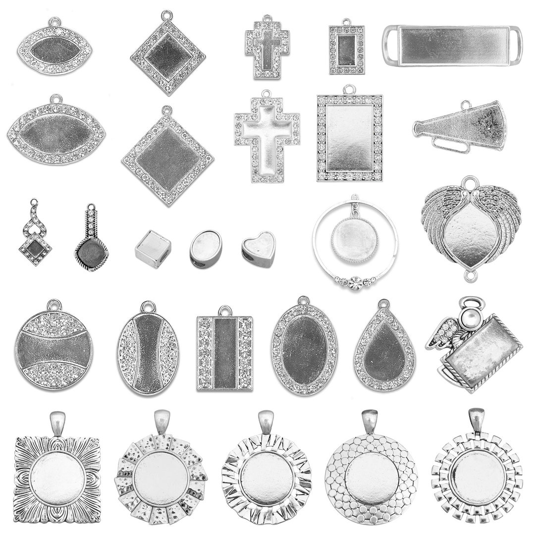 Blank Decal Charms - Assorted Styles - Etsy