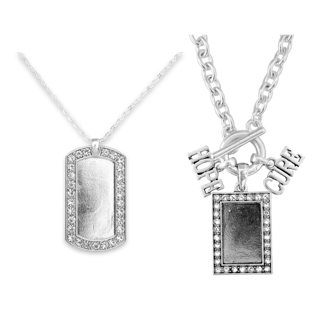 Blank Decal Necklaces - Assorted Styles - Sold by Dozen - Etsy
