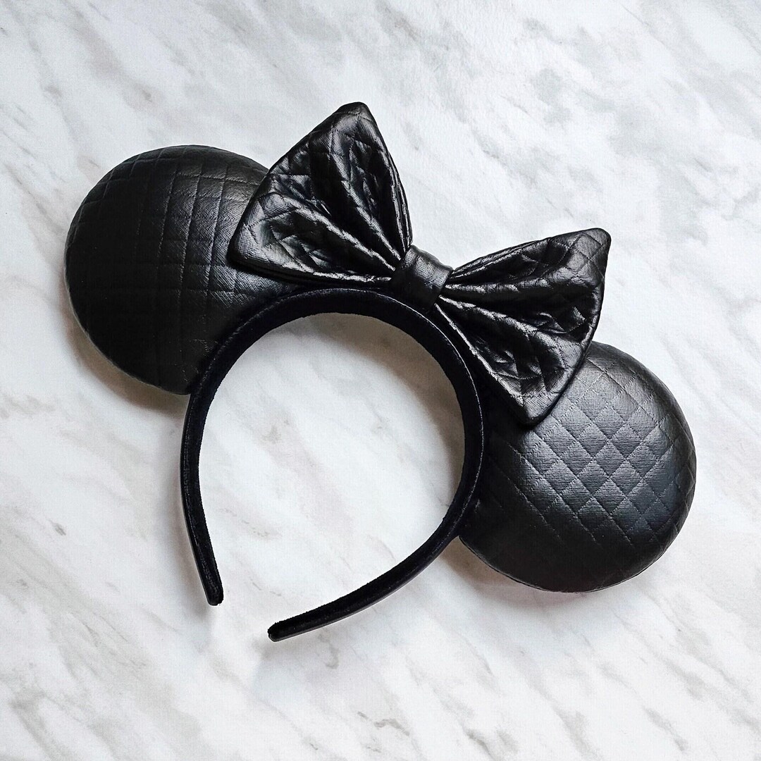 Classic Black Mouse Ears | Quilted Mouse Ears | Full Sew Mouse Ears ...