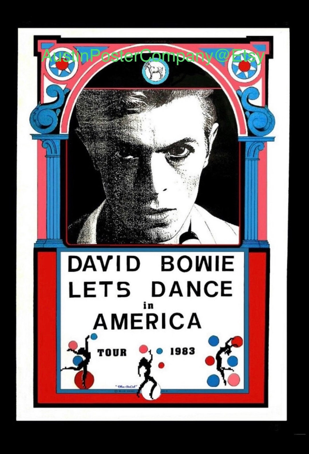 David Bowie - Original - 1983 - Let’s Dance in American - Concert Tour ...