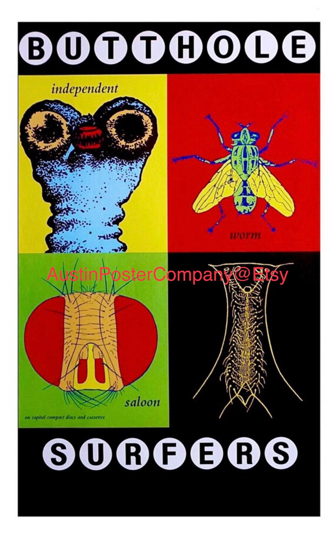 1993 Butthole Surfers Rare Original Vintage Music Promo Only Poster ...