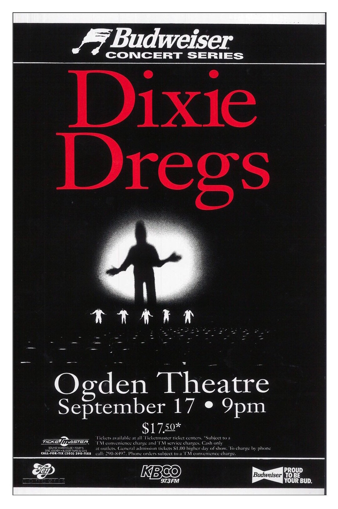 1995 - Dixie Dregs - Original Colorado Concert Music Poster - Etsy