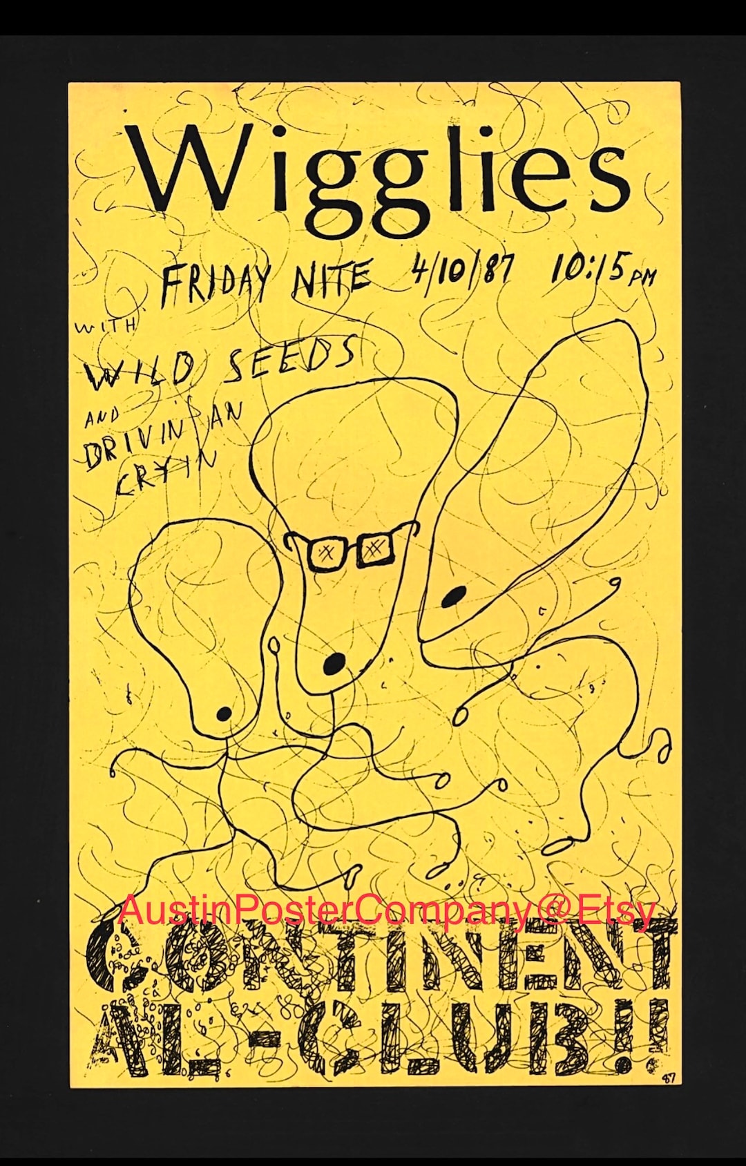 1987 Drivin N Cryin Wigglies Wild Seeds Original Austin Texas ...