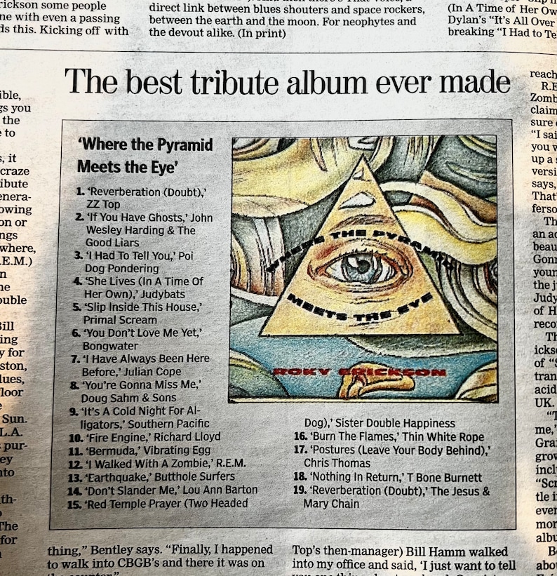 1990 DOUG SAHM ROKY Erickson Rusty Weir Original Texas - Etsy