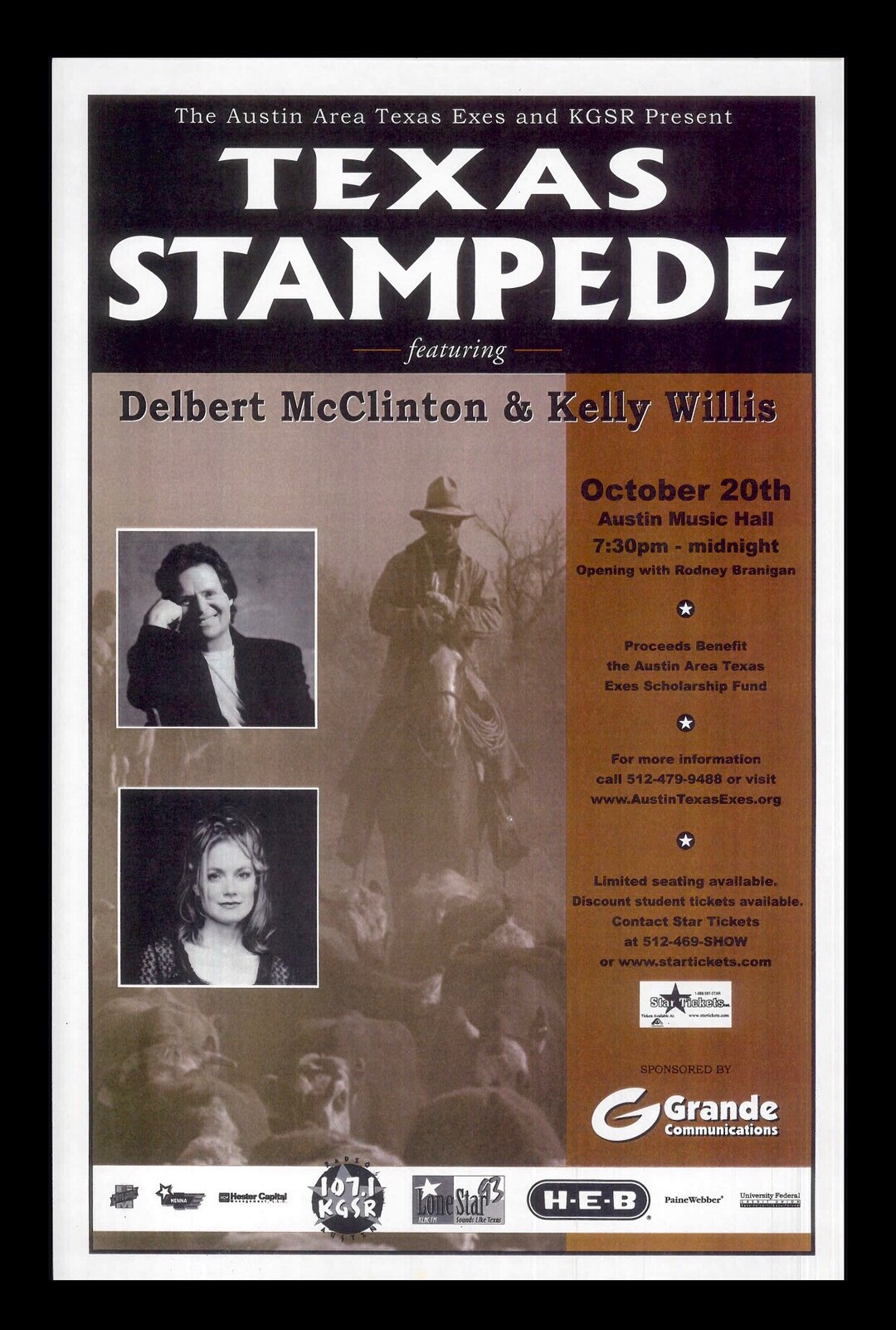 1995 Kelly Willis Delbert McClinton Austin Music Hall Texas Concert ...