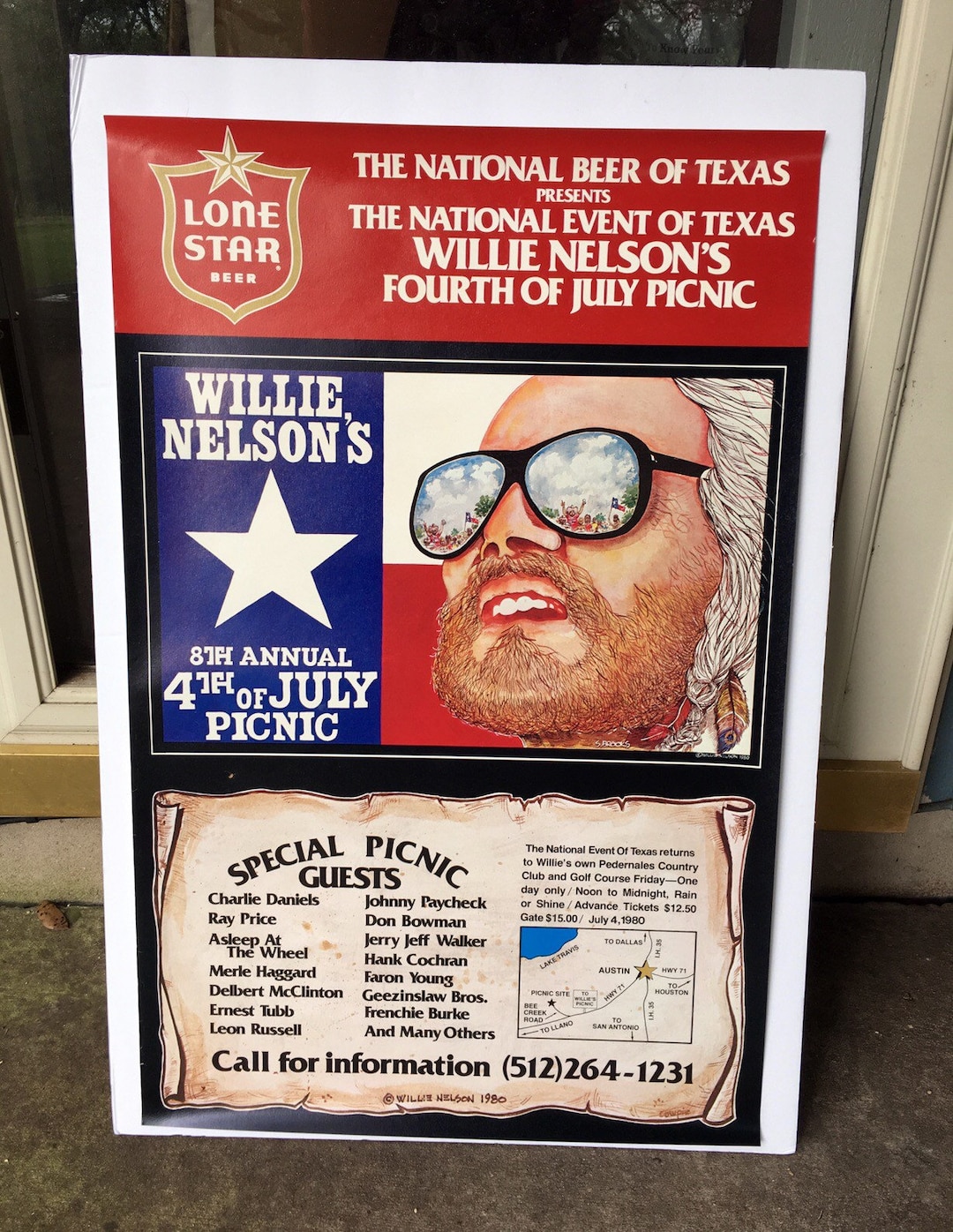 1980 Willie Nelson Merle Haggard Ray Price Ernest Tubb Rare Texas ...