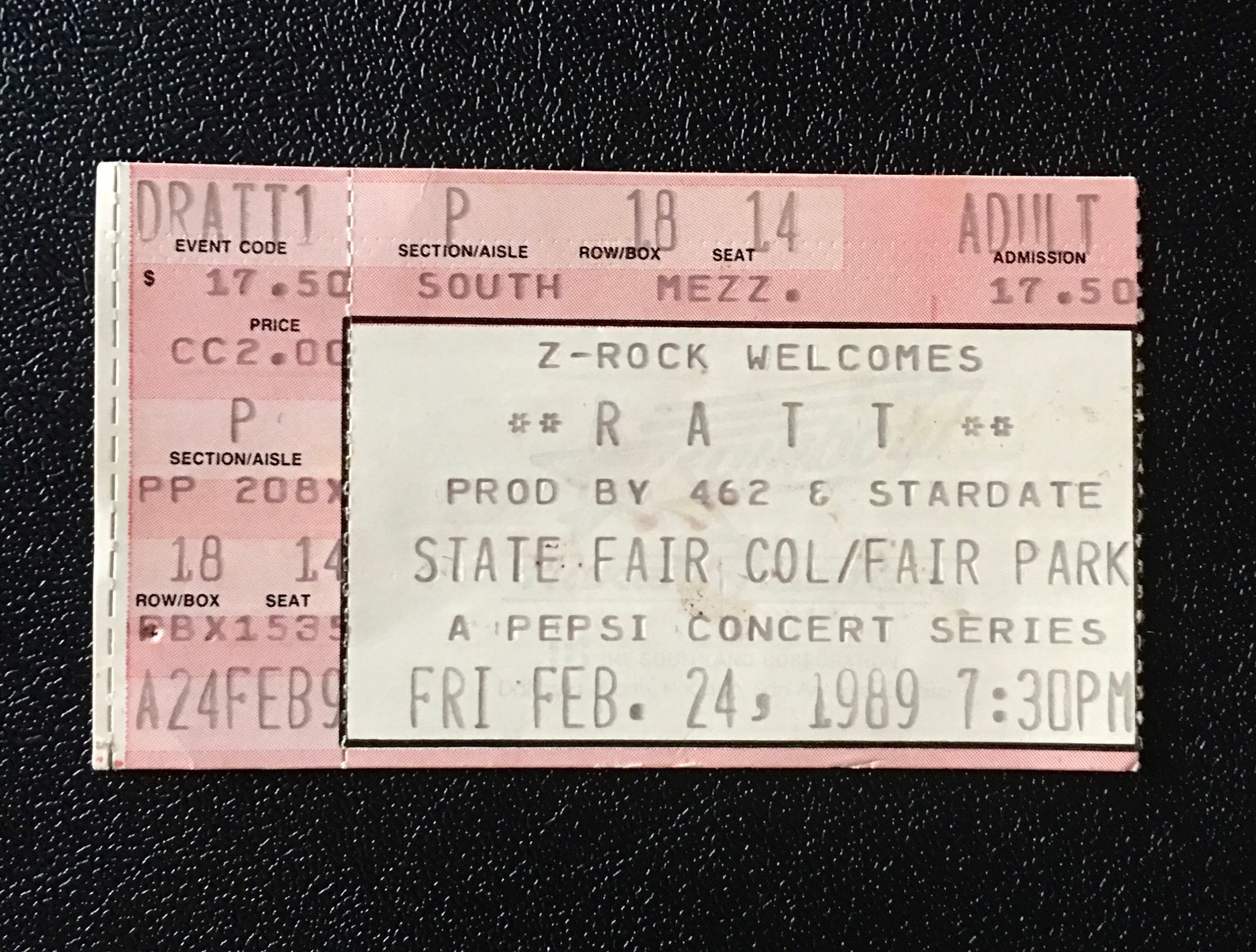 1989 RATT Rare Original Dallas Texas Concert Ticket - Etsy