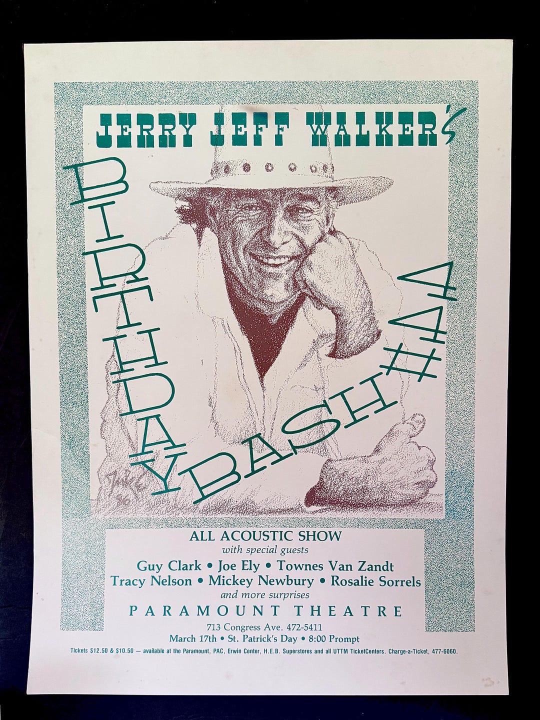 1986 - Townes Van Zandt - Guy Clark - Jerry Jeff Walker - Joe Ely ...