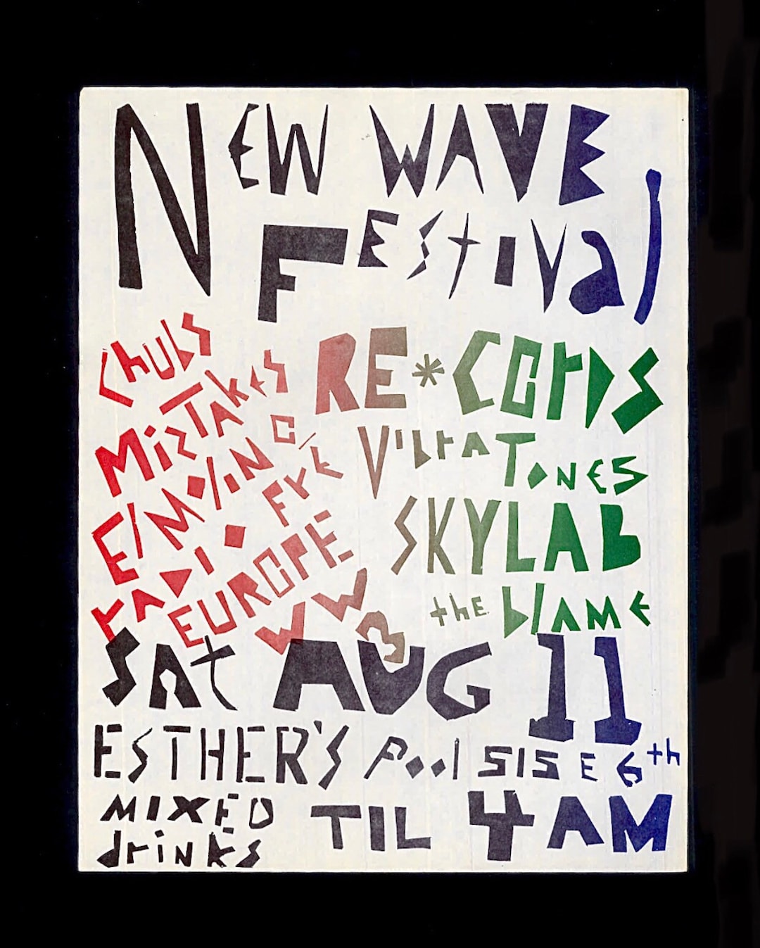 1984 - NEW WAVE PUNK Festival - Original Concert Poster Handbill ...