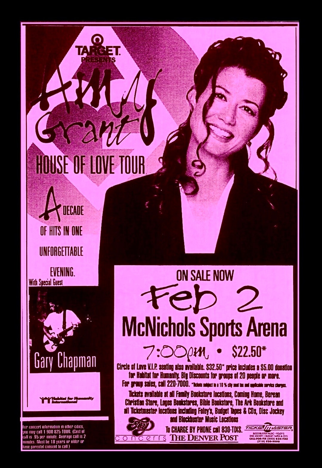 AMY GRANT + Gary Chapman - 1995 - Original Colorado Concert Music ...