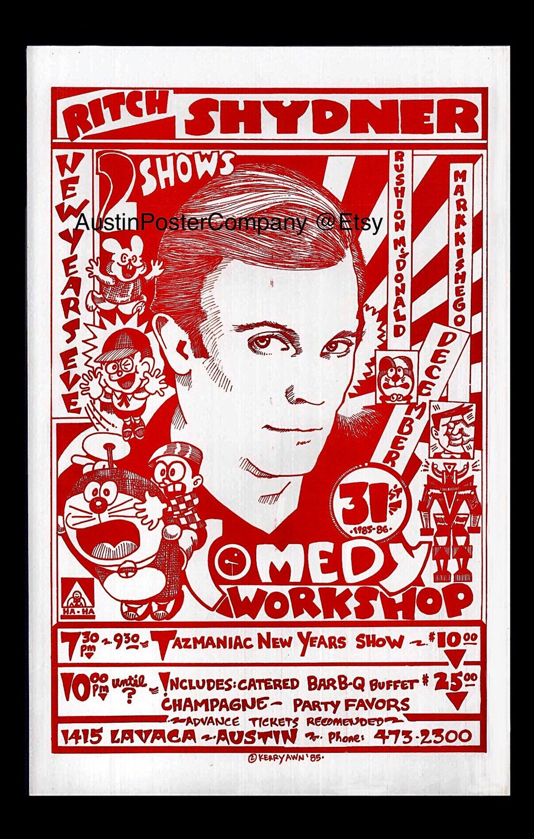 1985 - Ritch Shydner - Comedian - Comedy Workshop - Austin Texas ...