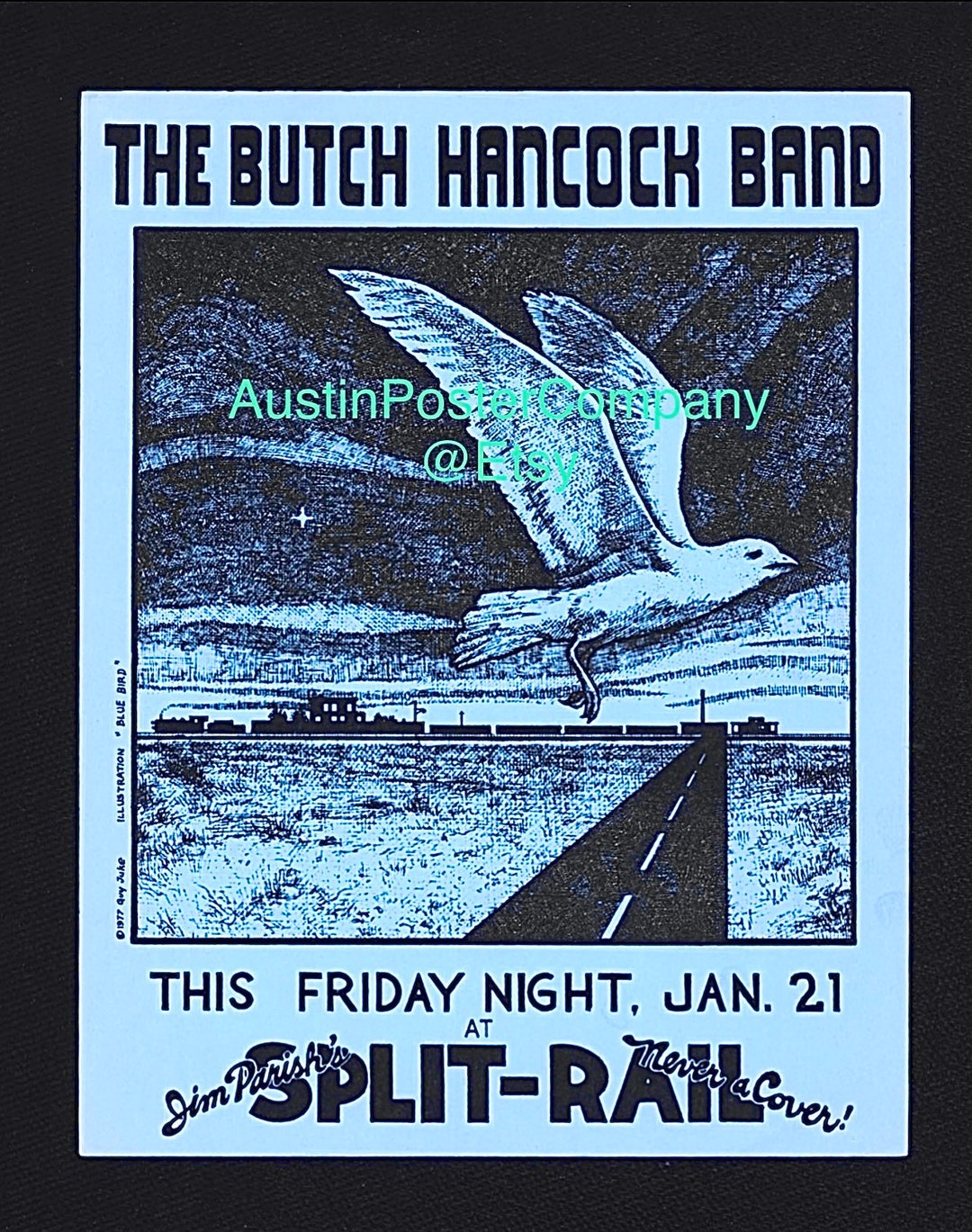 1977 Rare Guy Juke Butch Hancock Blue Bird - Etsy