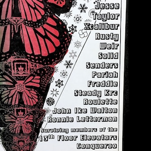 1990 DOUG SAHM ROKY Erickson Rusty Weir Original Texas Concert Poster ...