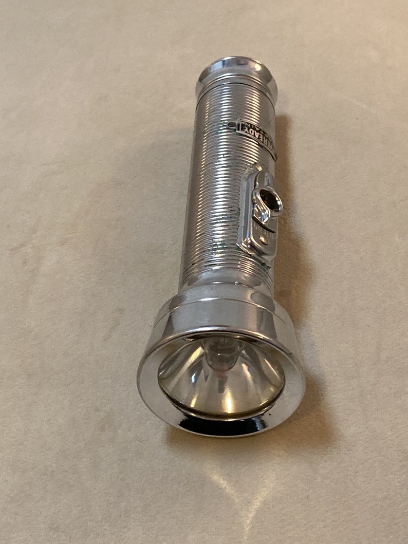 VTGE 1950's Eveready Captain - Chrome Ribbed - Flashlight - Union ...