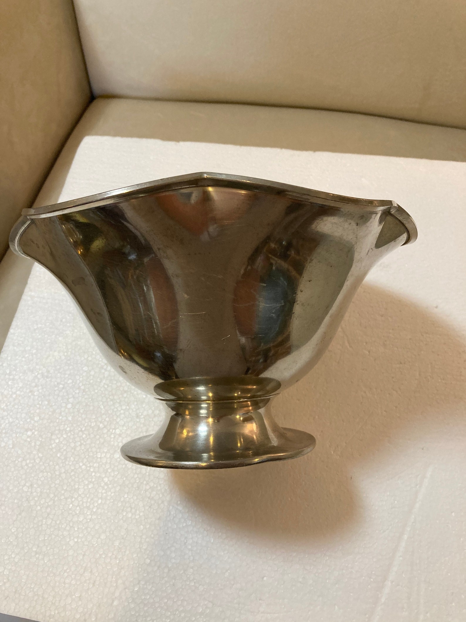 Vintage Pilgrim Solid Pewter Pedestal Serving Bowl 984 6 - Etsy