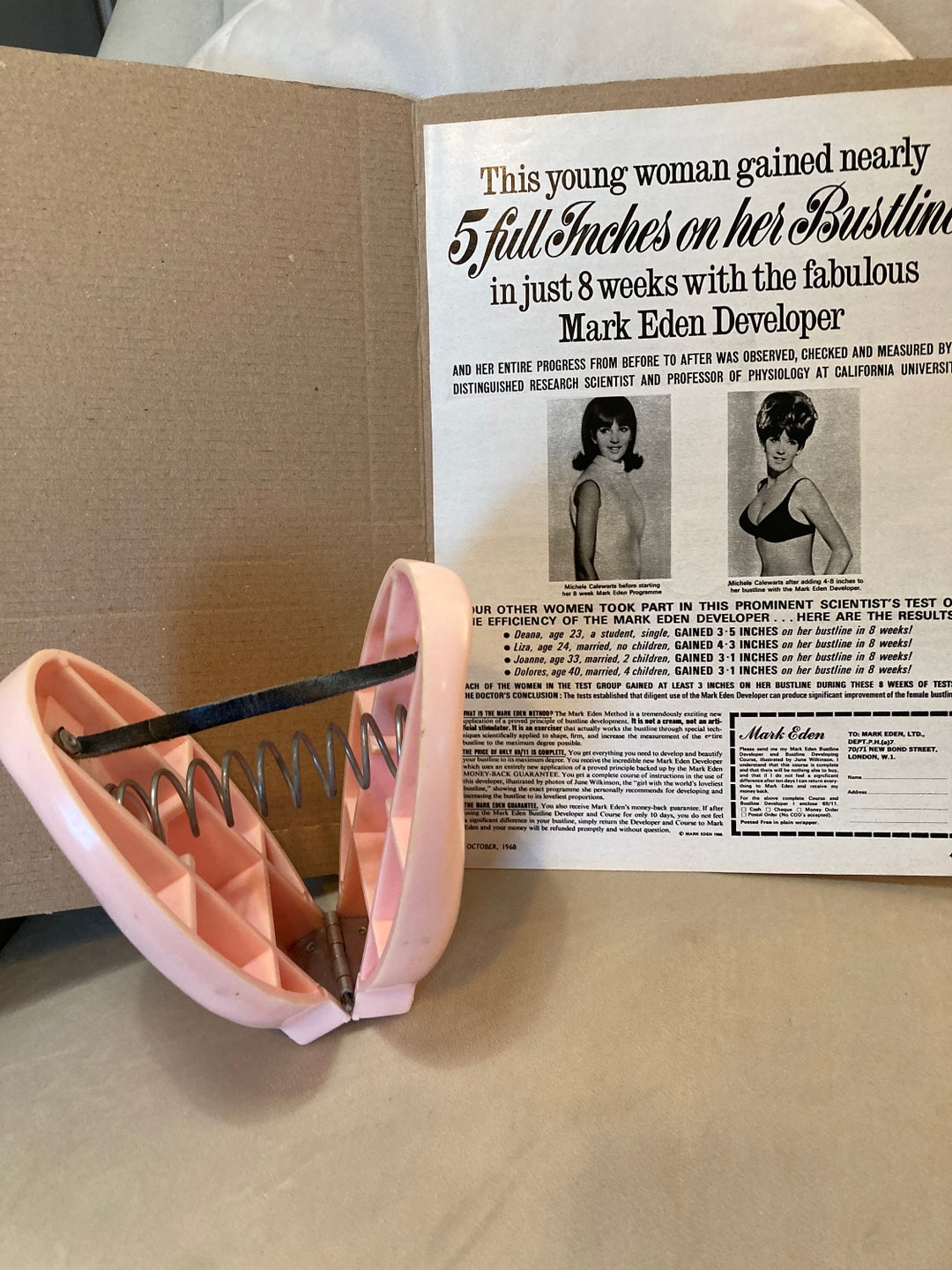 Vtg Mark Eden Bust Developer 1965 & Original Ad That Inspired Me to Buy ...