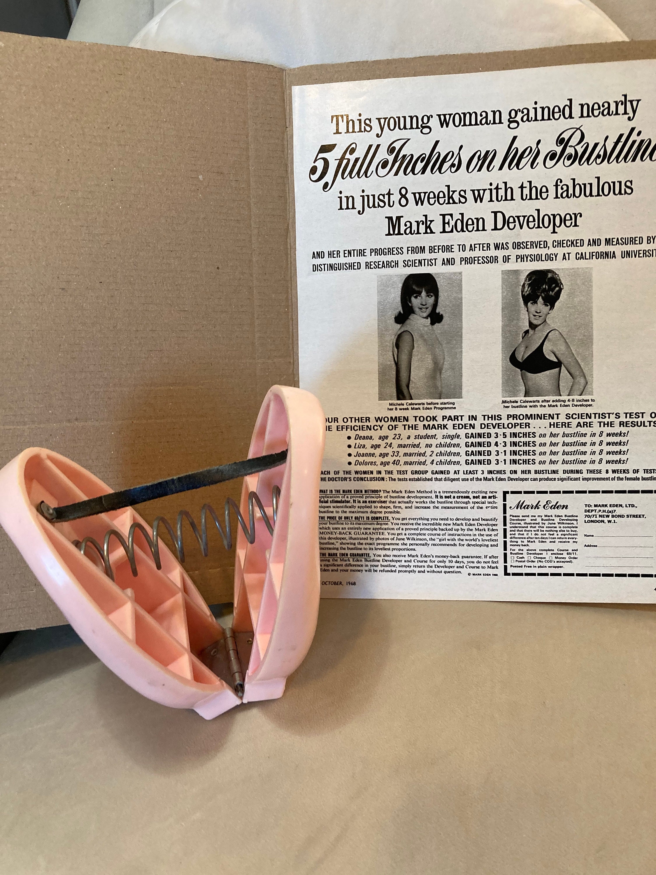 Vtg Mark Eden Bust Developer 1965 And Original Ad That Inspired Me To Buy It Etsy