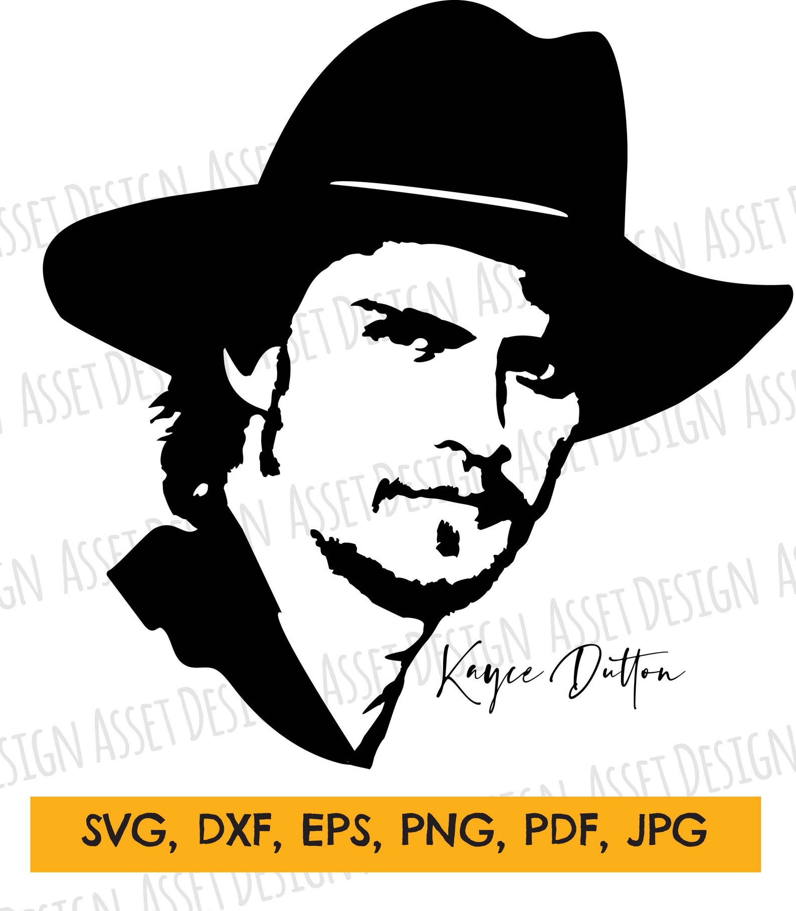 Kayce Dutton Yellowstone Svg For Cutting Machines Svg Etsy Uk