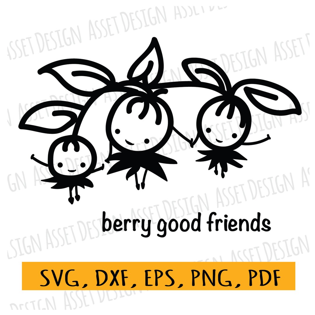 Fairies Blueberry Friends SVG for Cutting Machines, SVG Files, Clipart ...