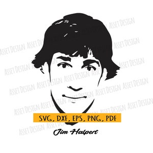 Jim Halpert, the Office, SVG Files, Clipart, Circut, Cutting Files, DXF ...