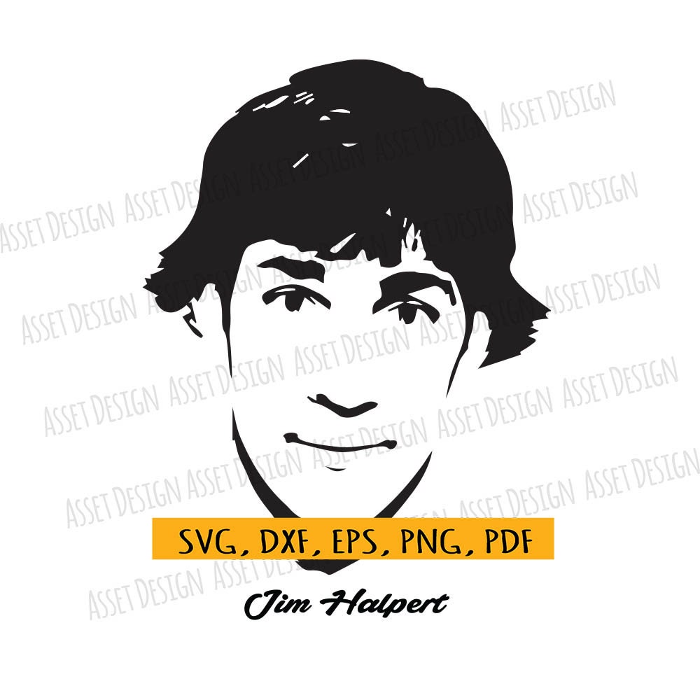 Jim Halpert, the Office, SVG Files, Clipart, Circut, Cutting Files, DXF ...