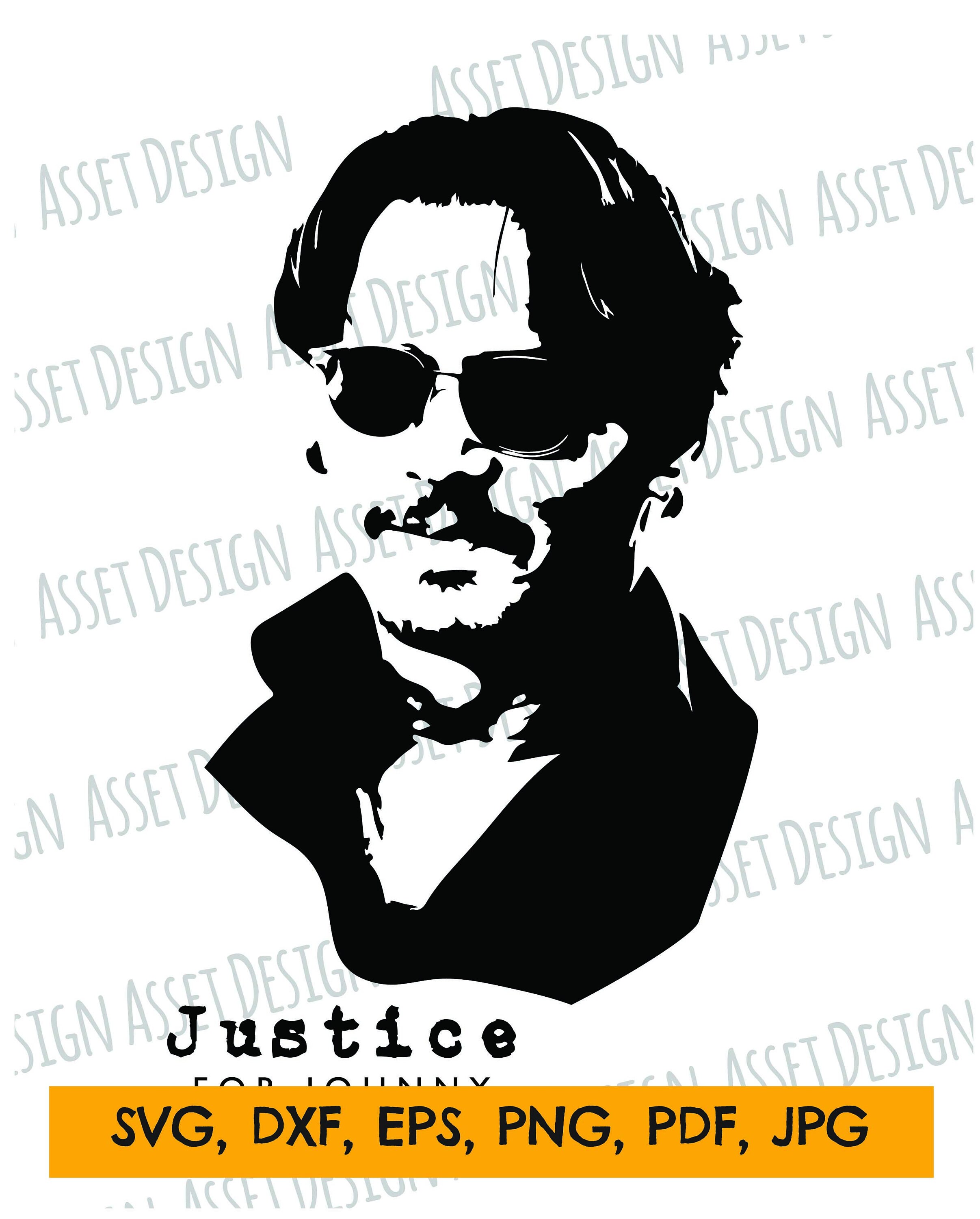 Johnny Depp, Justice For, SVG for Cutting Machines, SVG Files, Clipart ...
