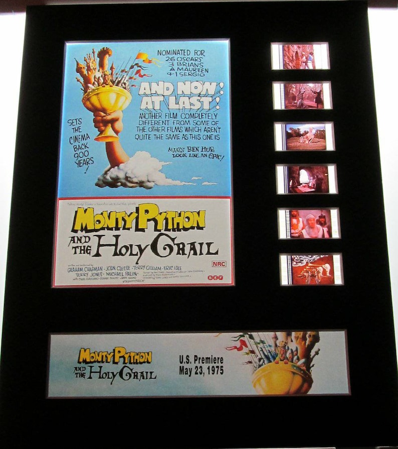 MONTY PYTHON & the Holy Grail 1975 35mm Movie Film Cell Display 8x10 ...