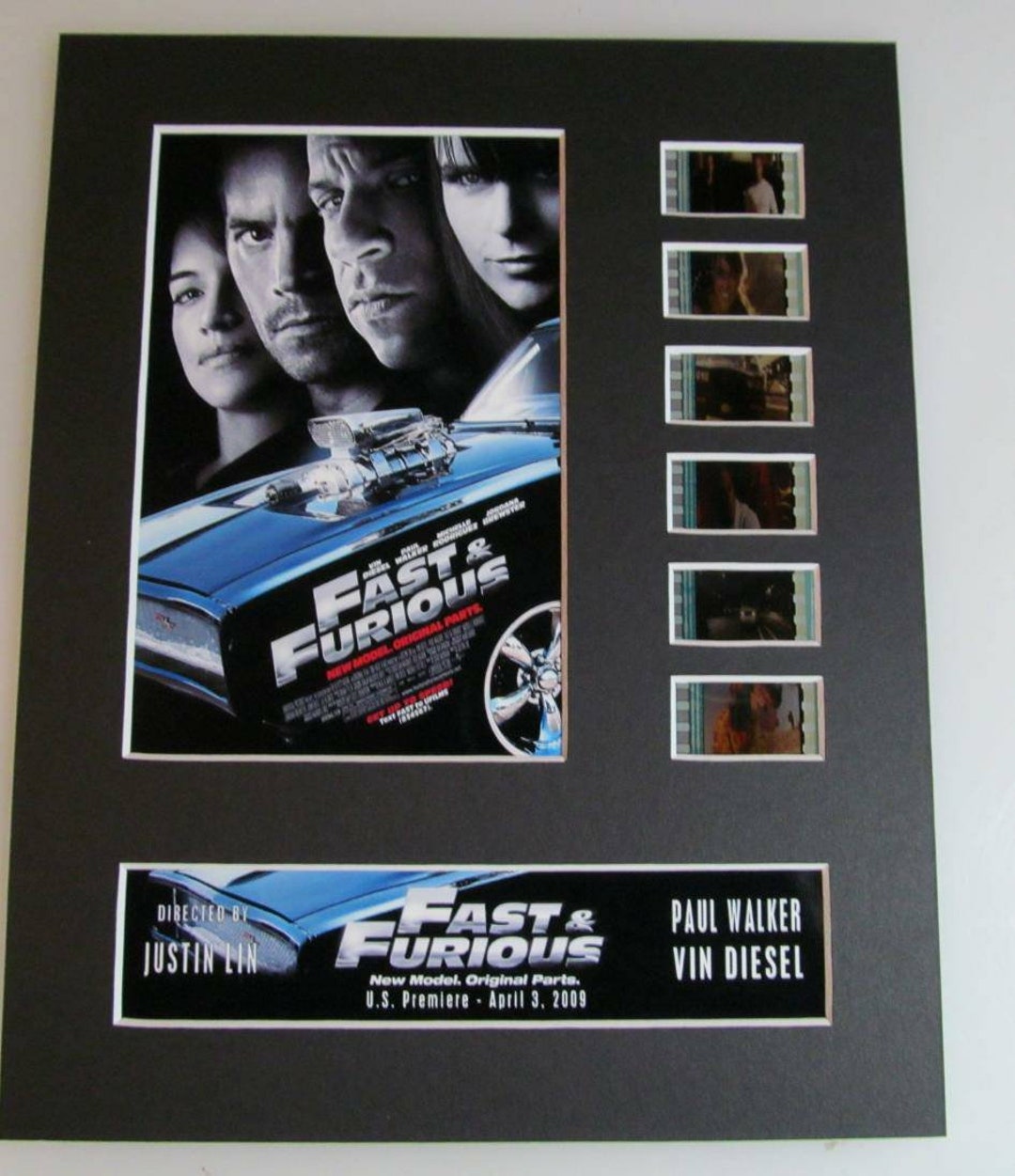 Fast & Furious 4 2009 Paul Walker Vin Diesel 8x10 Theatrical 35mm Movie ...