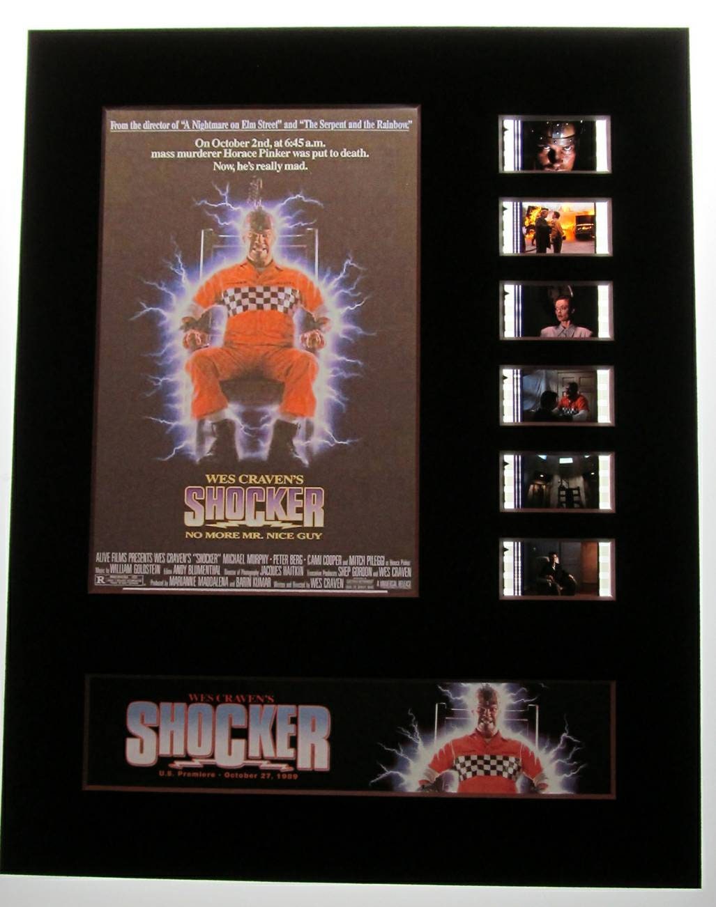 Shocker 1989 Wes Craven Michael Murphy Horror 8x10 Theatrical 35mm ...