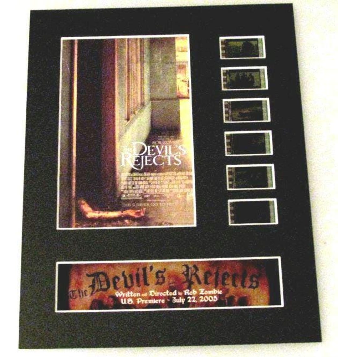 The DEVIL'S REJECTS Rob Zombie 35mm Movie Film Cell Display 8x10 ...
