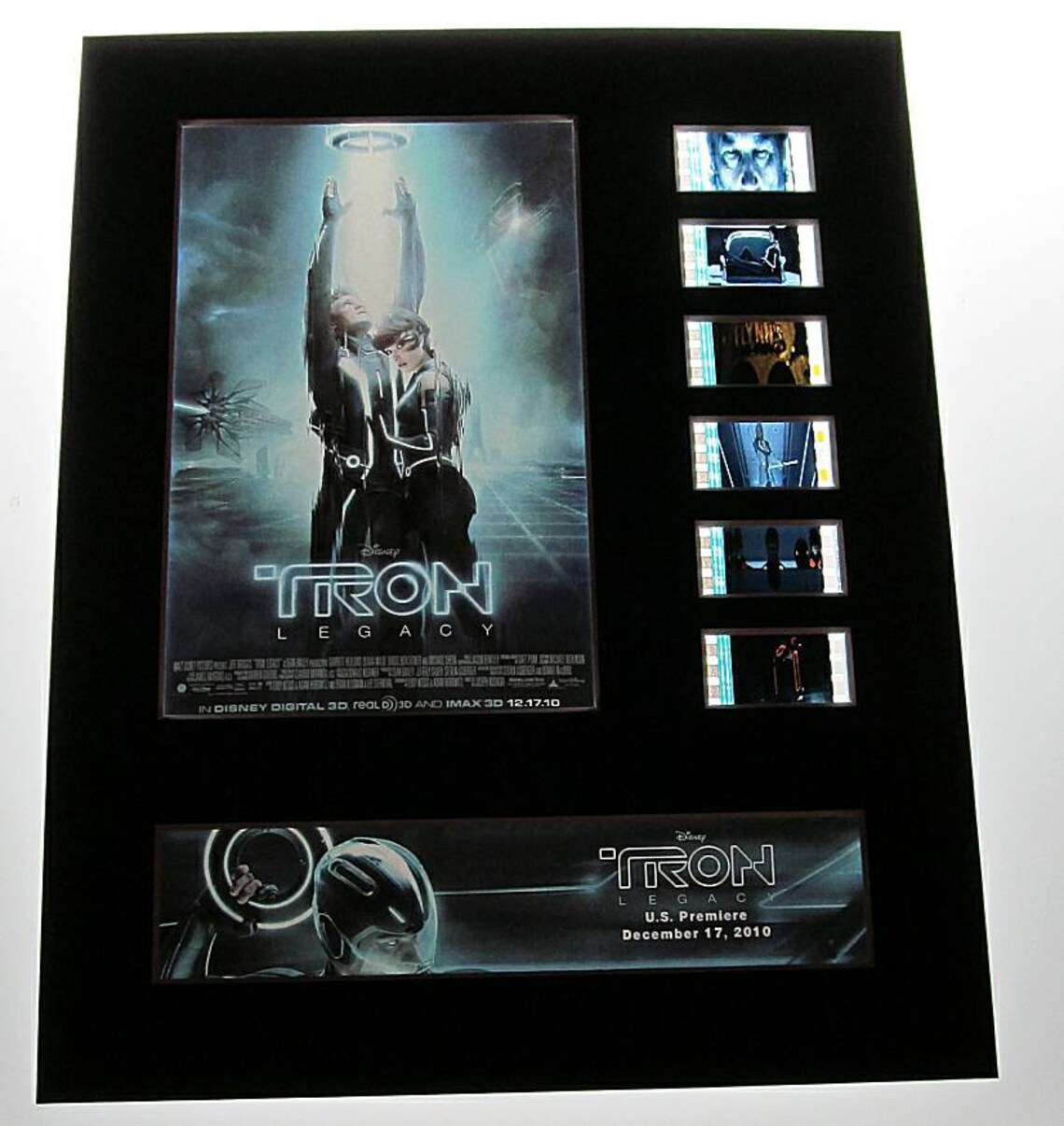 TRON LEGACY 2010 Jeff Bridges Disney 35mm Movie Film Cell Display 8x10 ...