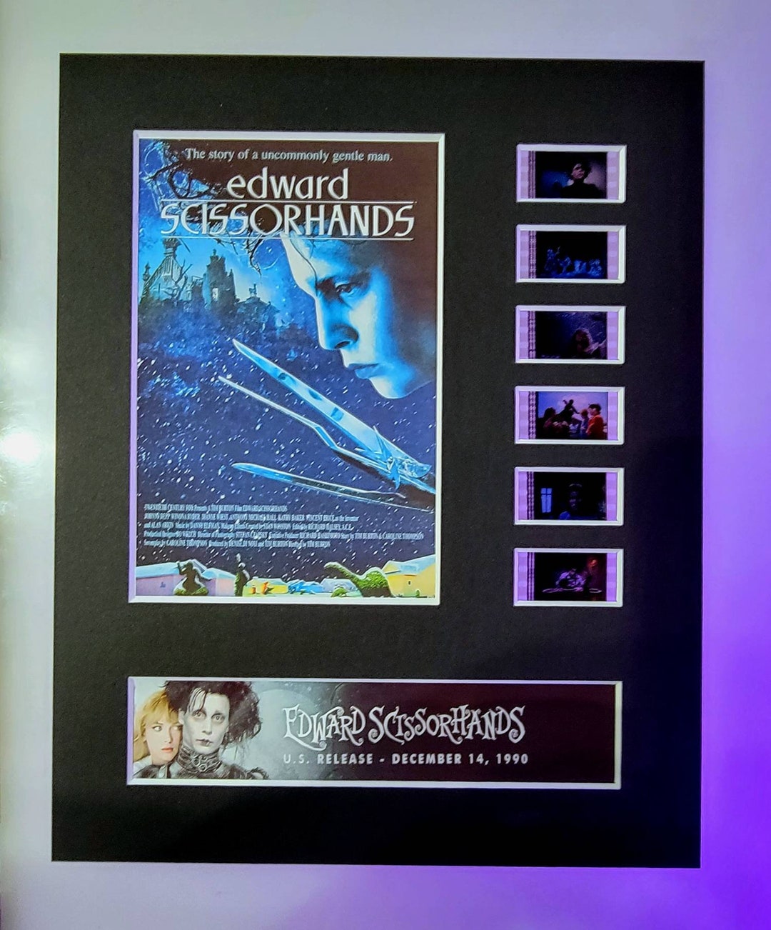 Edward Scissorhands 1990 Tim Burton Johnny Depp 35mm Movie Film Cell ...