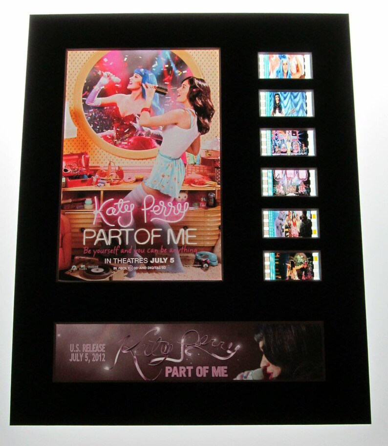 KATY PERRY Part of Me 35mm Movie Film Cell Display 8x10 - Etsy