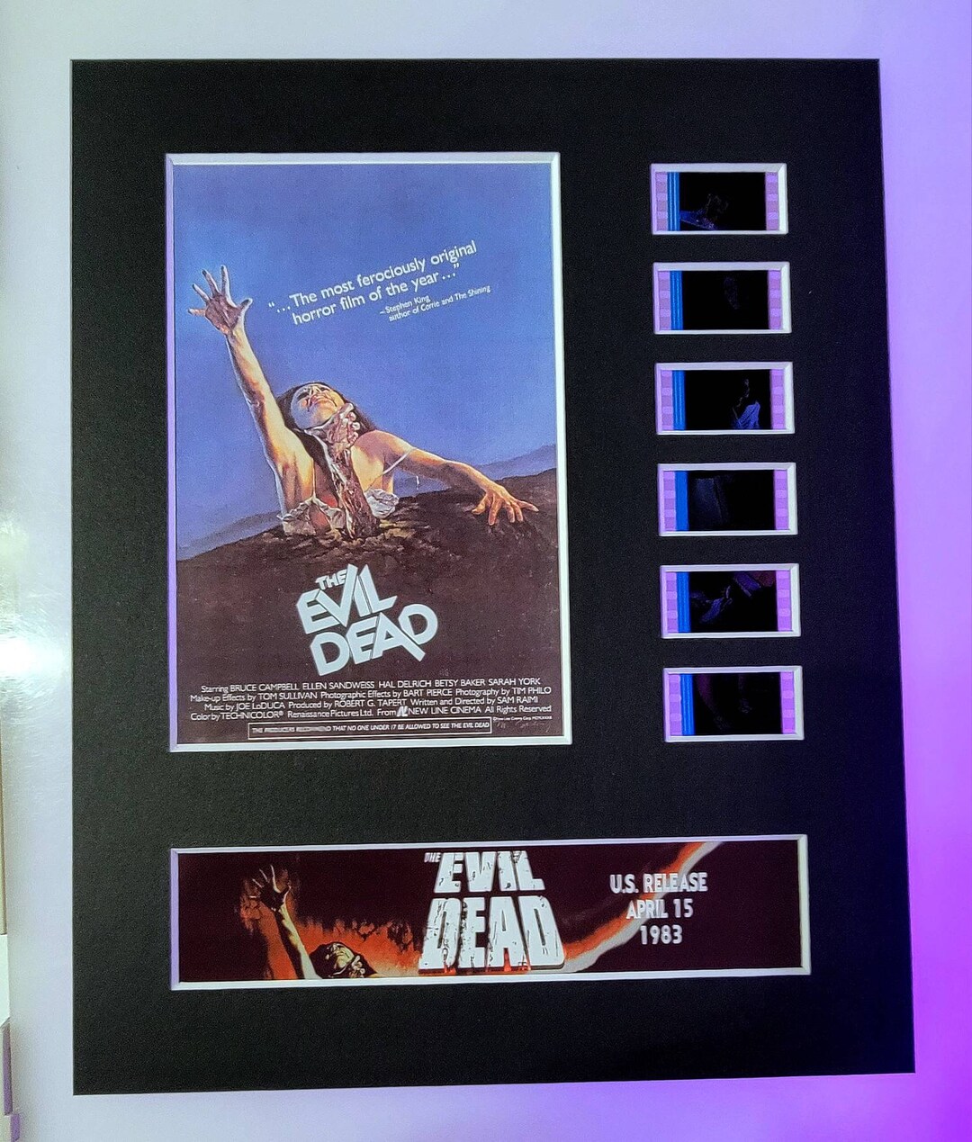 The Evil Dead 1983 Bruce Campbell Sam Raimi Horror 8x10 Theatrical 35mm ...