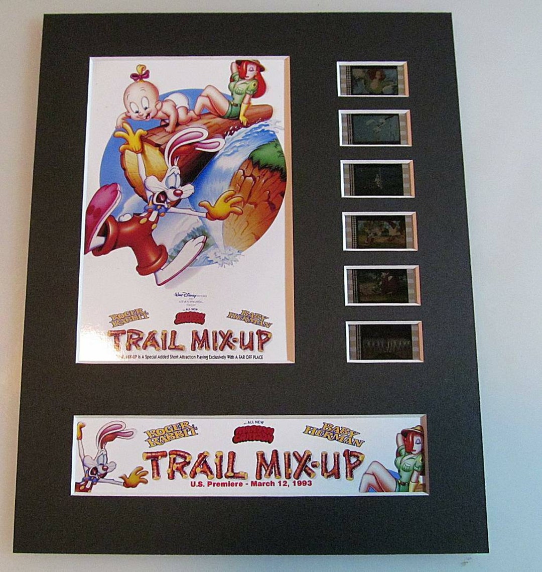 TRAIL MIX-UP Roger Rabbit 1993 Disney 35mm Movie Film Cell Display 8x10 ...