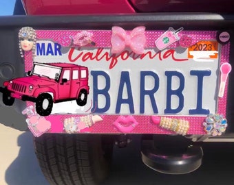 Barbie License Plate - Etsy Ireland