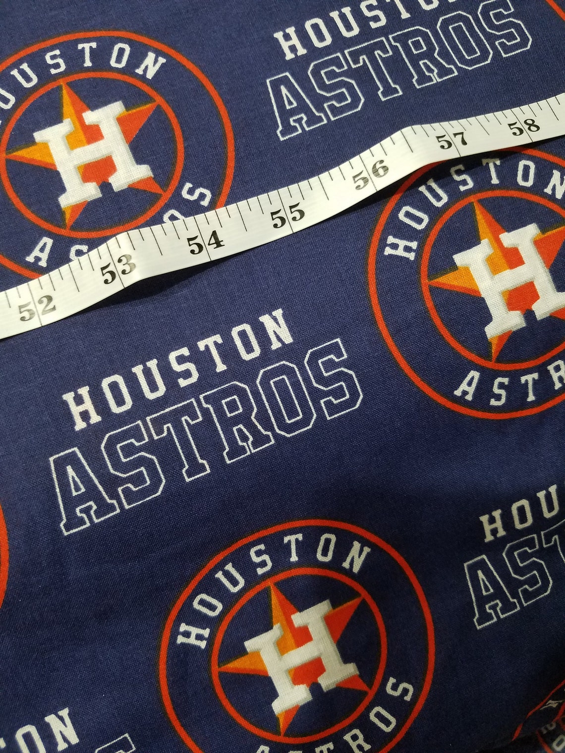 Houston Astros Cotton Fabric 58'x18' 100% Cotton - Etsy Australia