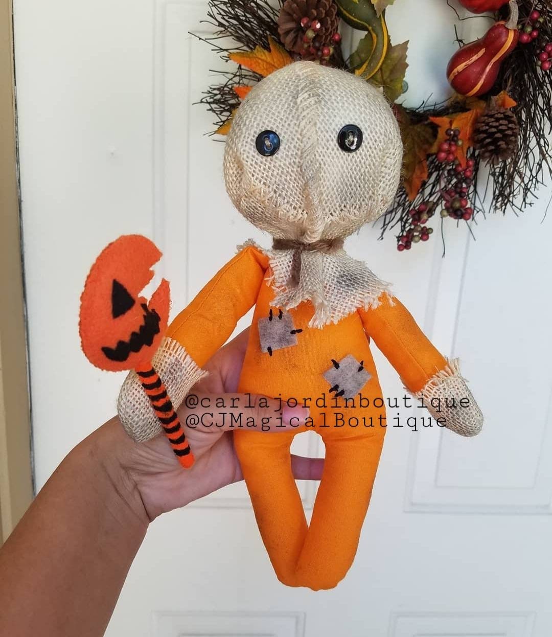 Sam Trick R Treat Doll, Halloween Doll, Pumpkin Head Dolls, Trick R ...