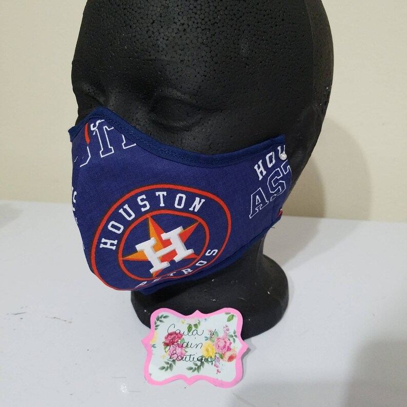 Houston Astros Face Mask/texans Face Mask/houston Rockets Face | Etsy