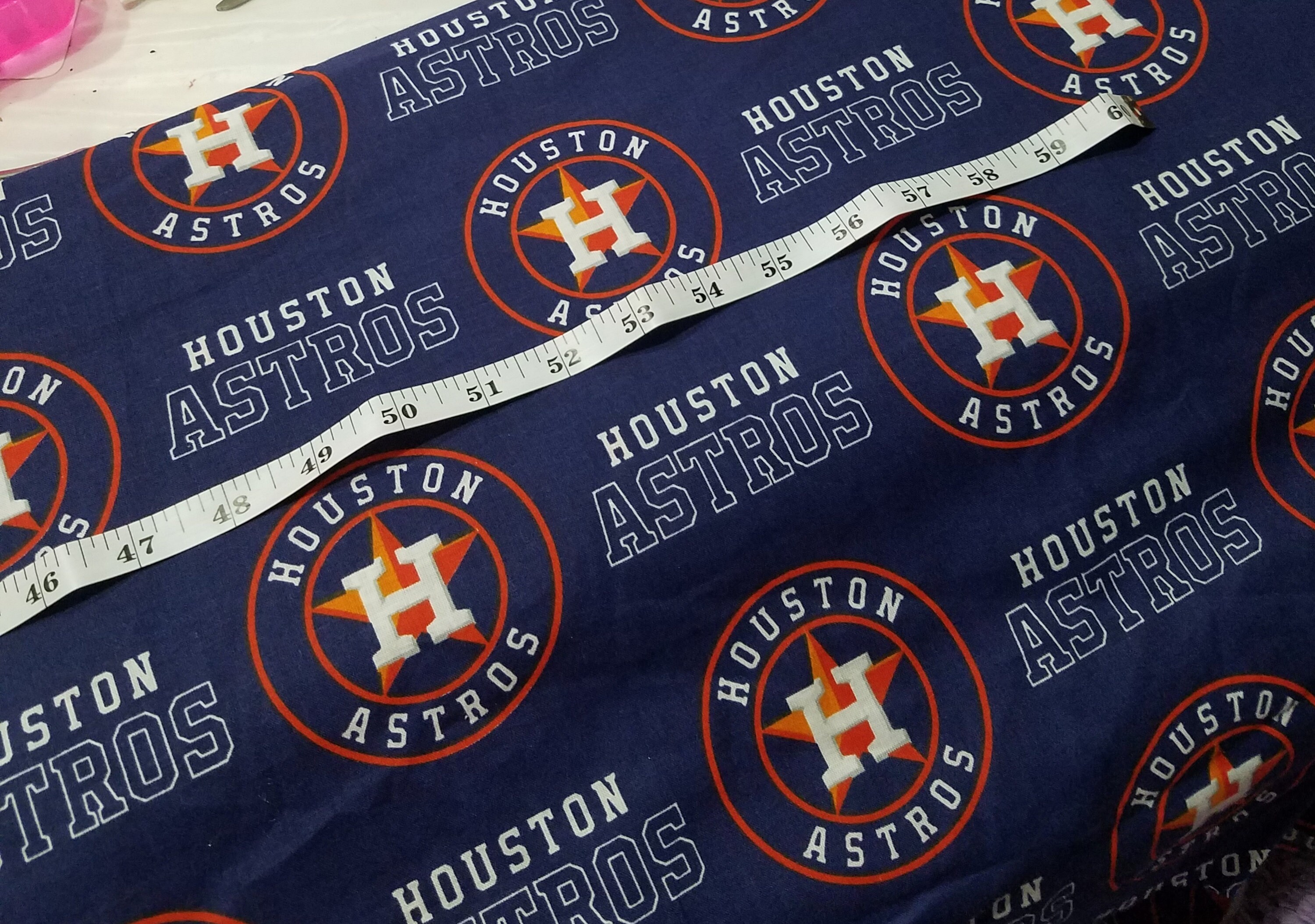 Houston Astros Cotton Fabric 58'x18' 100% Cotton - Etsy Australia
