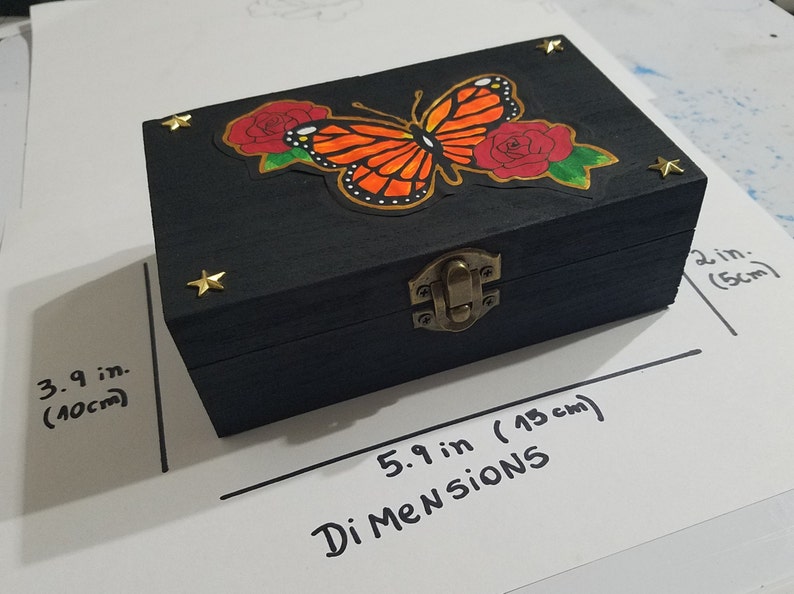 Witch Wooden Box, Jewelry Wooden Box, Witch Box , Jewelry Box , Hand ...