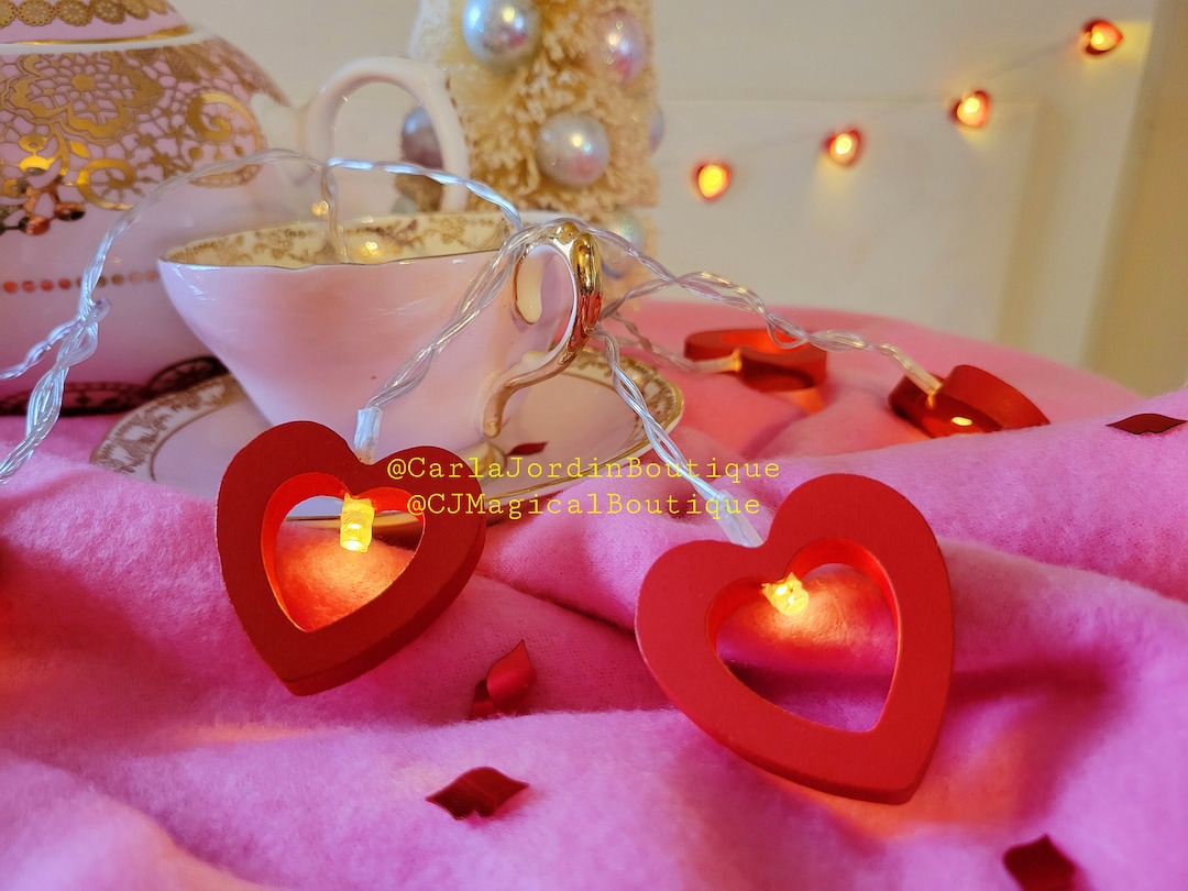 Heart Shaped String Lights, Valentine's Day LED Lights, Valentine's Day ...