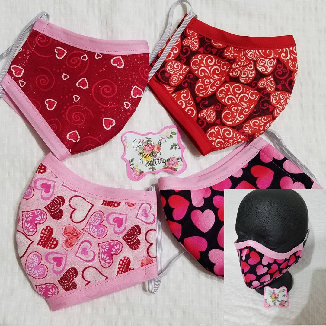Valentine's Day Face Masks, Washable Facial Mask, Reusable Face Mask ...