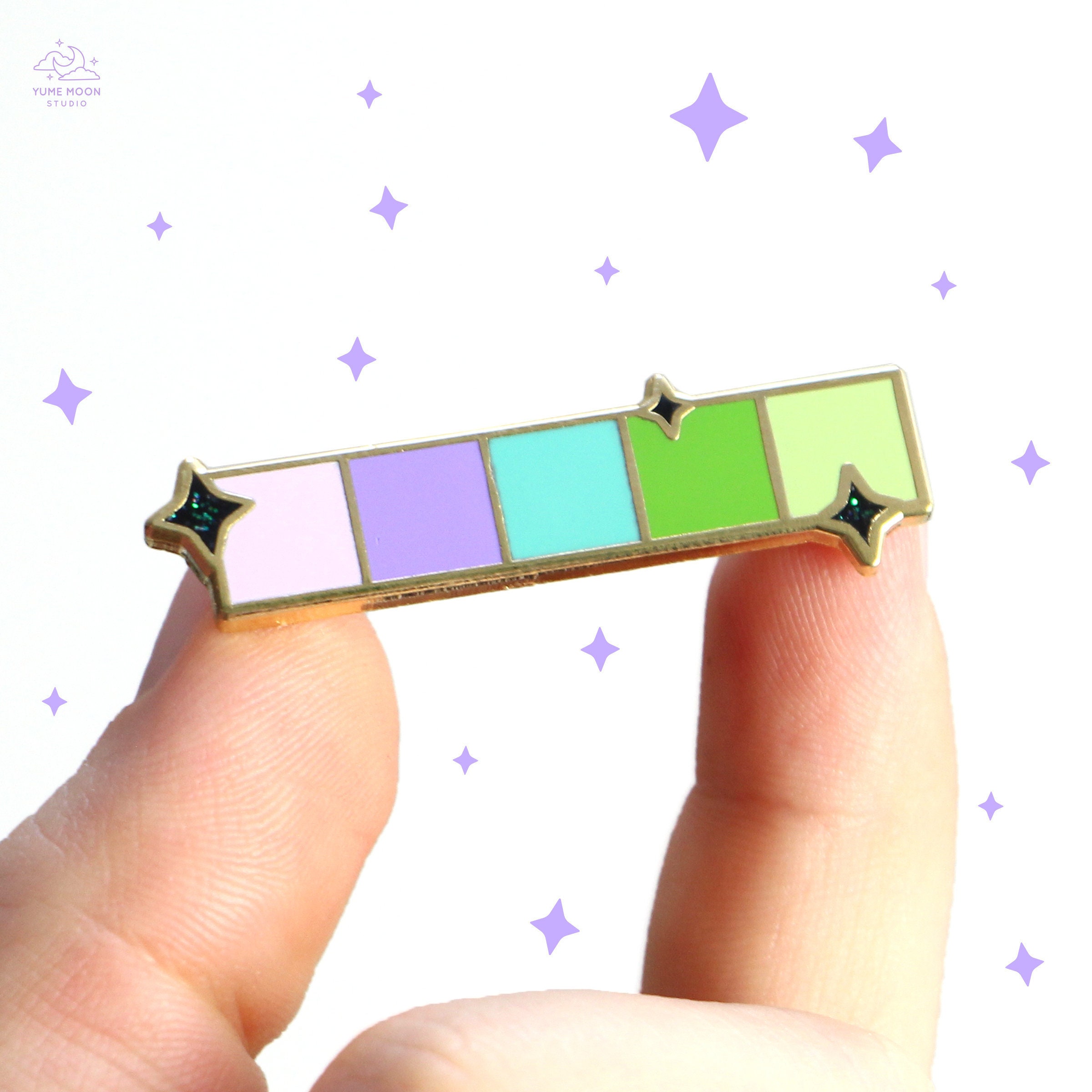 Poison Color Block Swatches Enamel Pin Halloween - Etsy