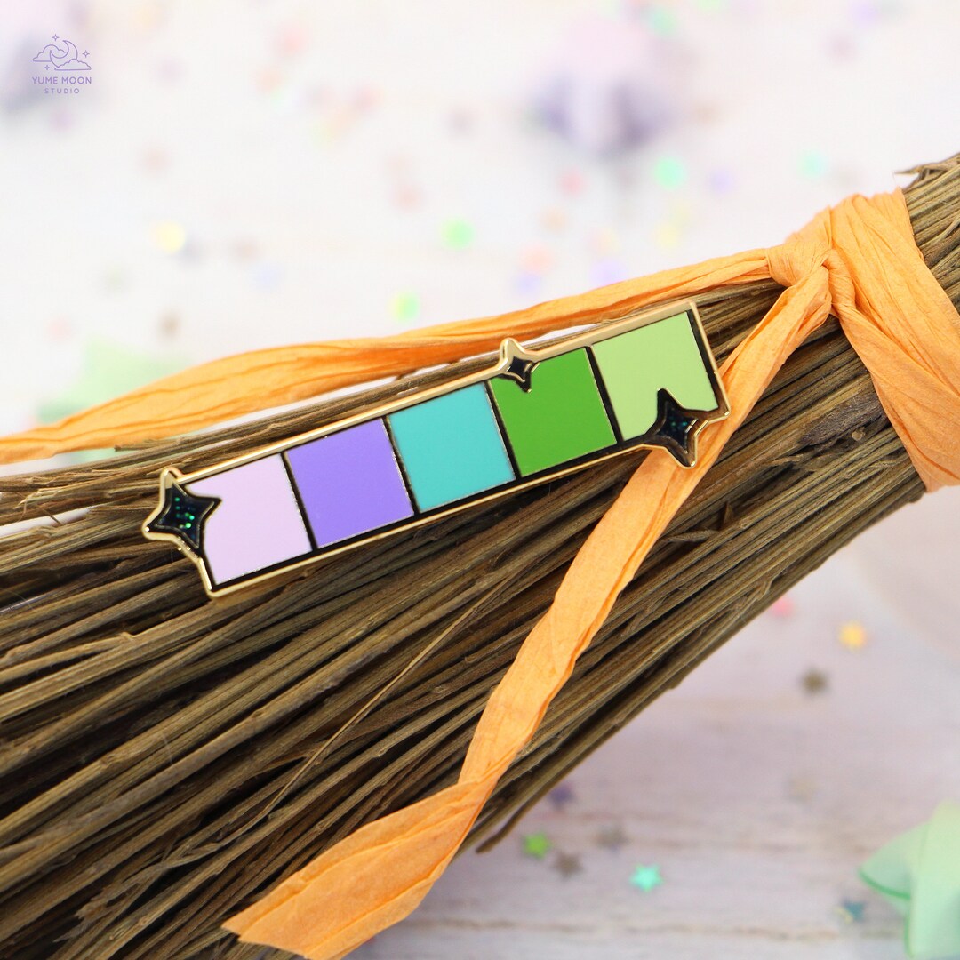 Poison Color Block Swatches Enamel Pin Halloween Accessories, Pin Flair ...