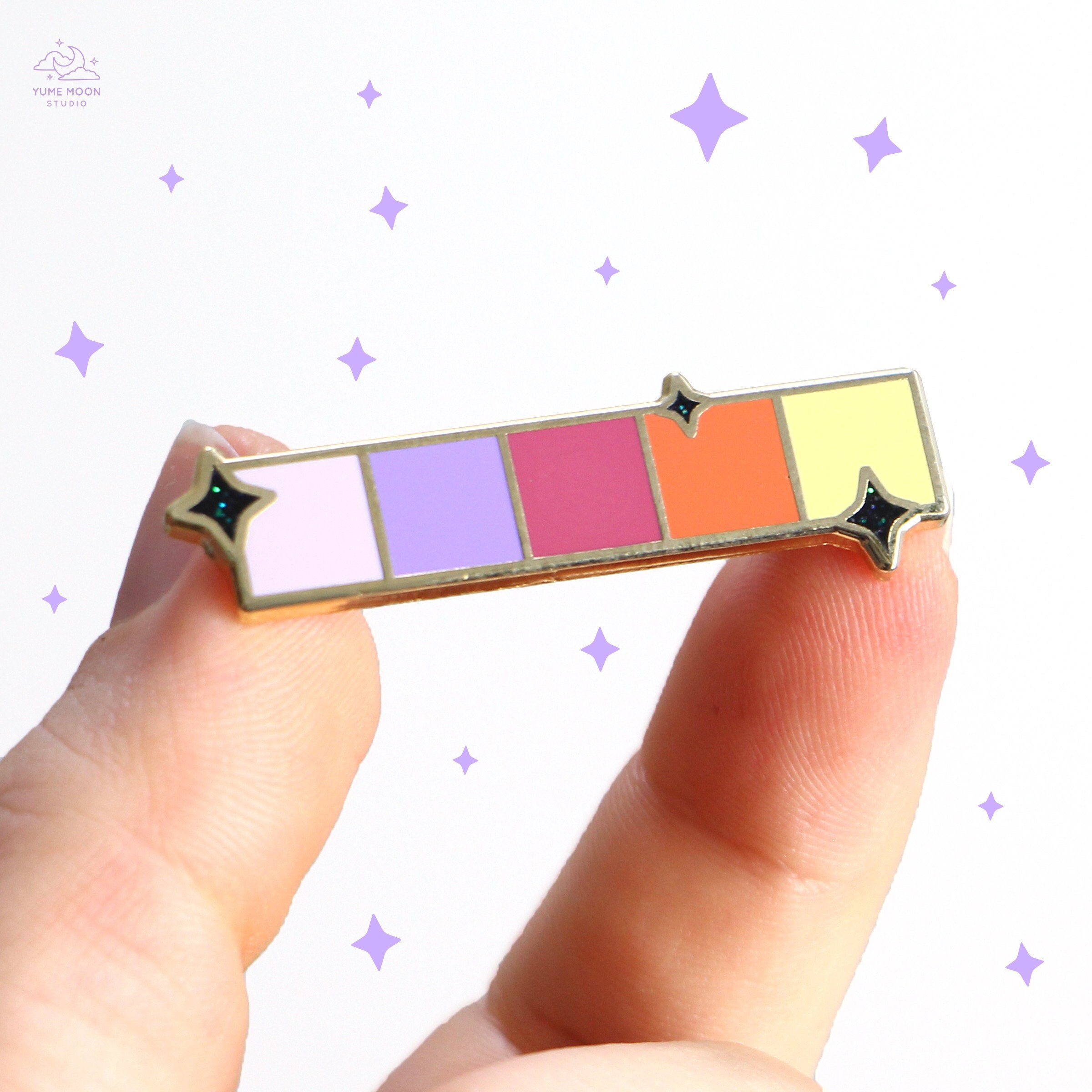 Halloween Color Block Swatches Enamel Pin Fall Autumn | Etsy
