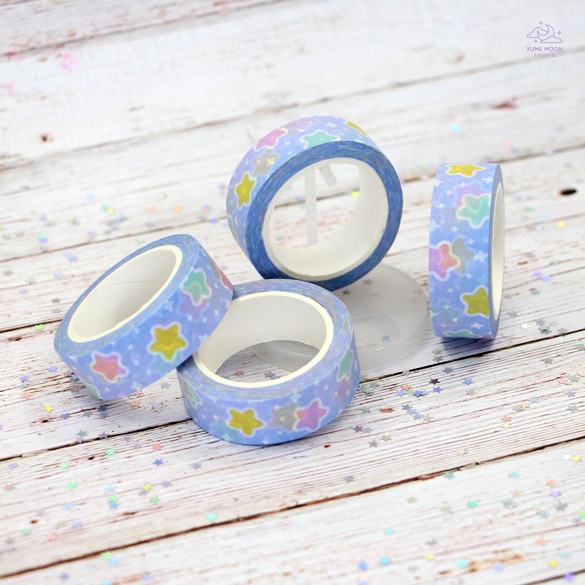 Pastel Stars Washi Tape Decorative Masking Tape - Etsy