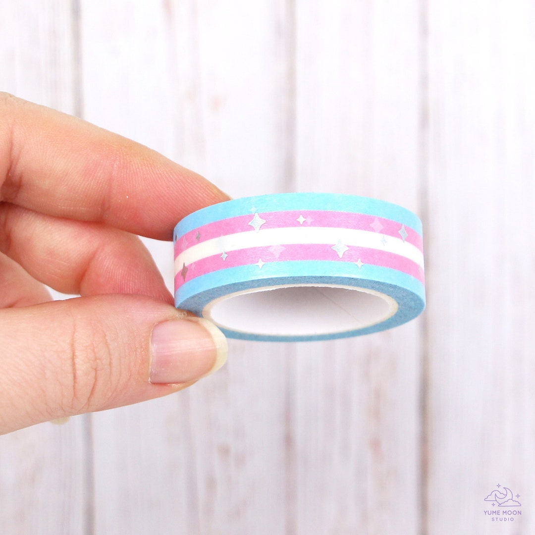 Trans Pride Washi Tape Decorative Masking Tape Stationery, Scrapbooking ...