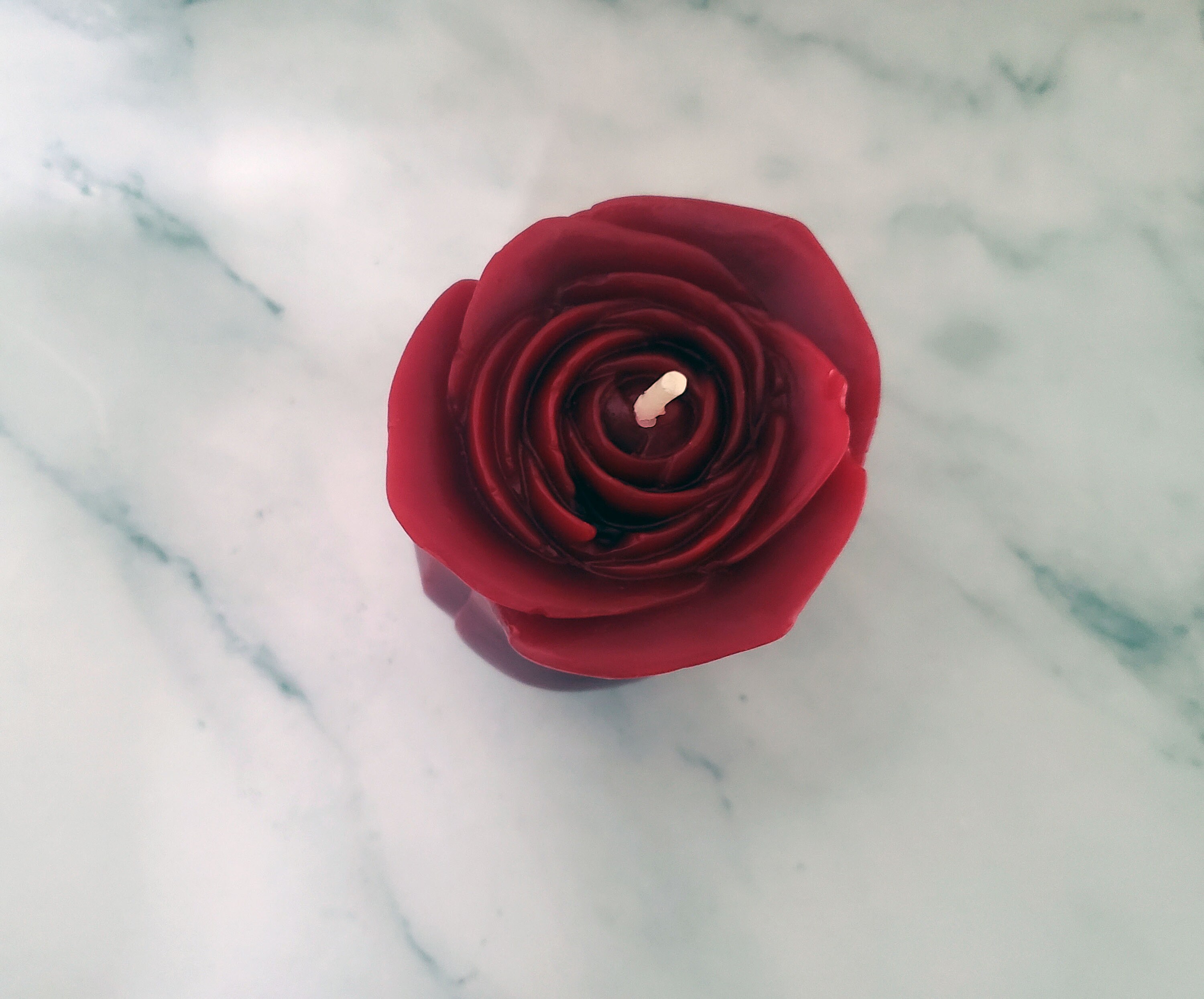100% Beeswax Red Rose Candle, Beeswax Candle, Red Rose Candle ...