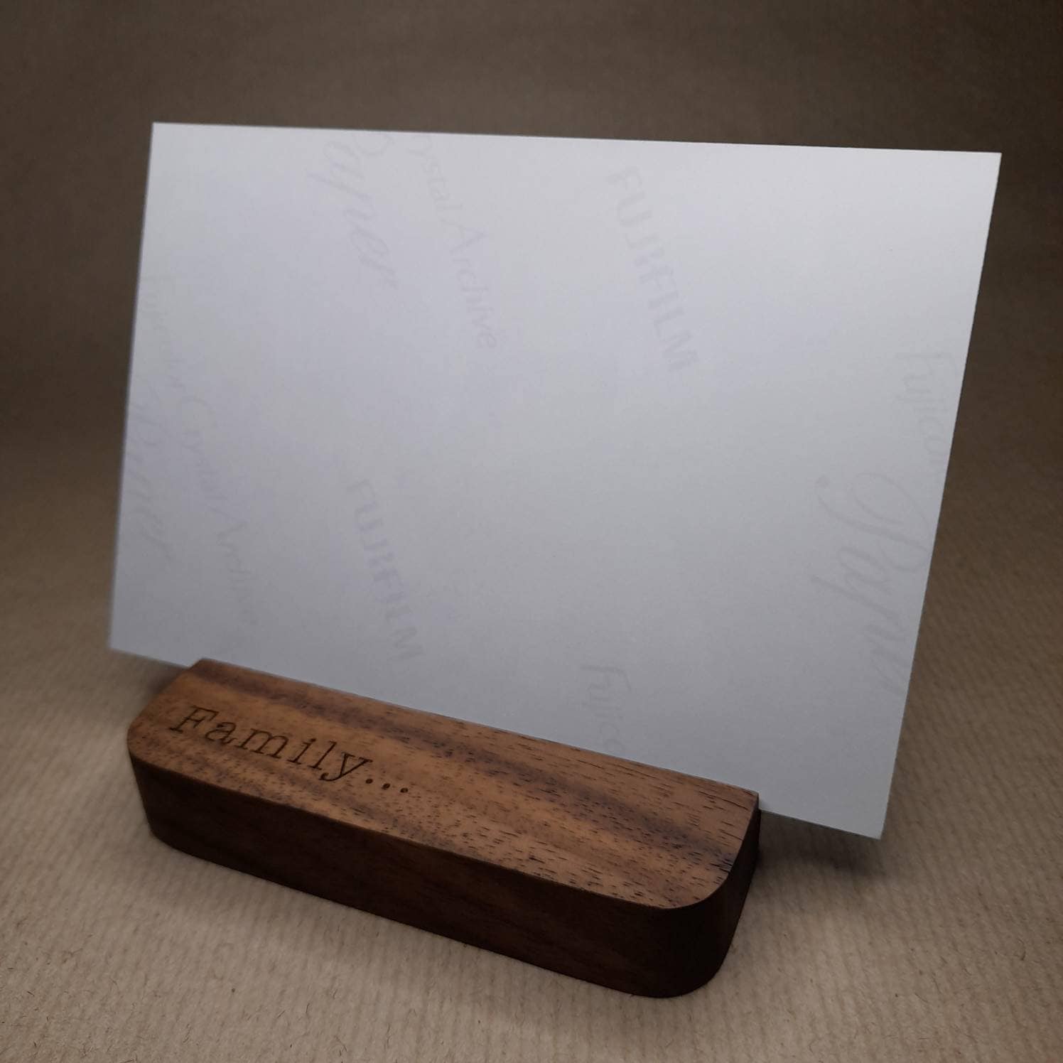 Engraved 'family' Walnut 6x4 Inch Photo Block - Etsy